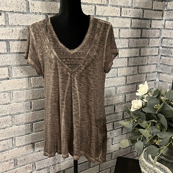 Tops | Heather Sage Green V Neckline Tunic | Poshmark